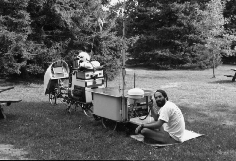 Steven Roberts cycled the US with a Sony ICF-2010 | The SWLing Post