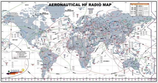 Aeronautical HF Radio Map | The SWLing Post