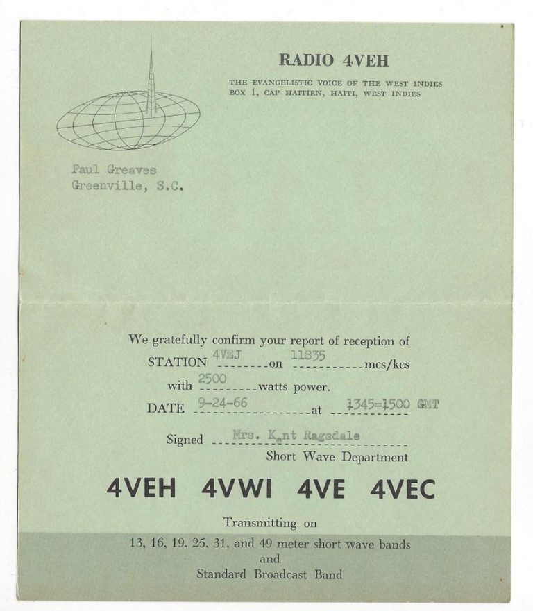Paul’s rare and classic shortwave QSL cards | The SWLing Post