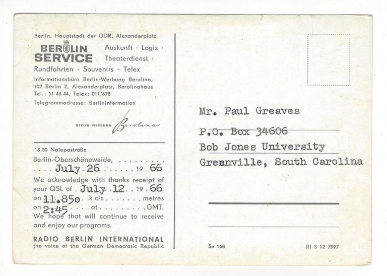 Paul’s rare and classic shortwave QSL cards | The SWLing Post