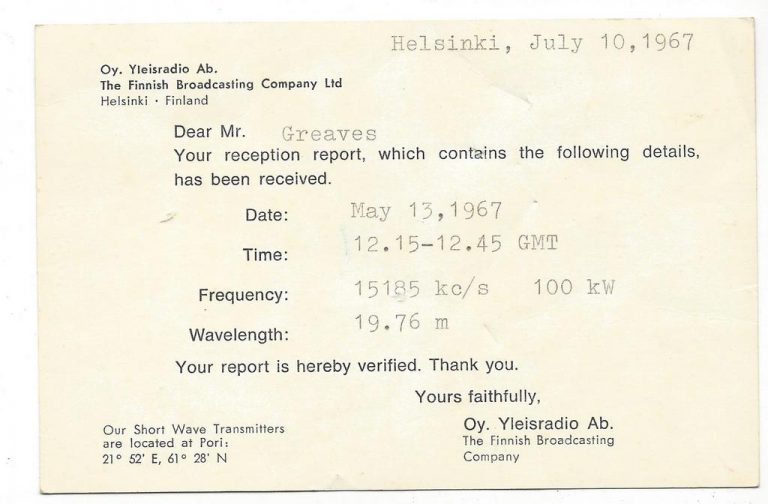 Paul’s rare and classic shortwave QSL cards | The SWLing Post