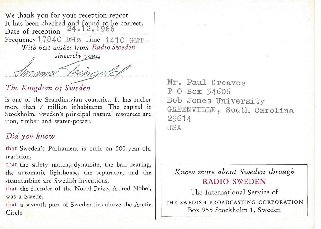 Paul’s rare and classic shortwave QSL cards | The SWLing Post