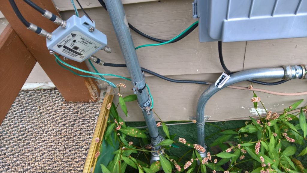 Antenna installation: John would like to use home satellite TV/RG6 port ...