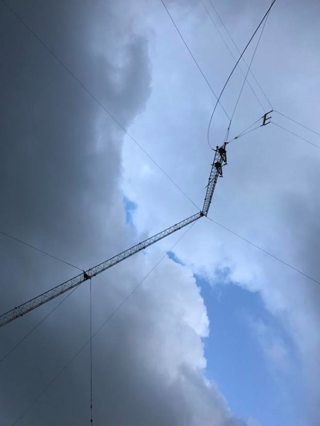 Photos of WRMI antenna field damage | The SWLing Post