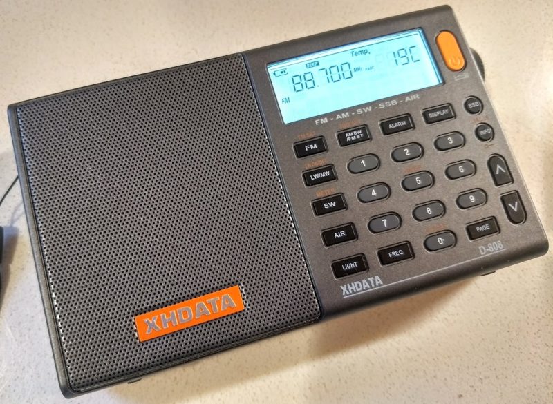 Dan revisits the venerable XHDATA D-808 portable radio | The SWLing Post