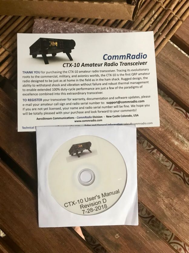 The CommRadio CTX-10 has landed | The SWLing Post