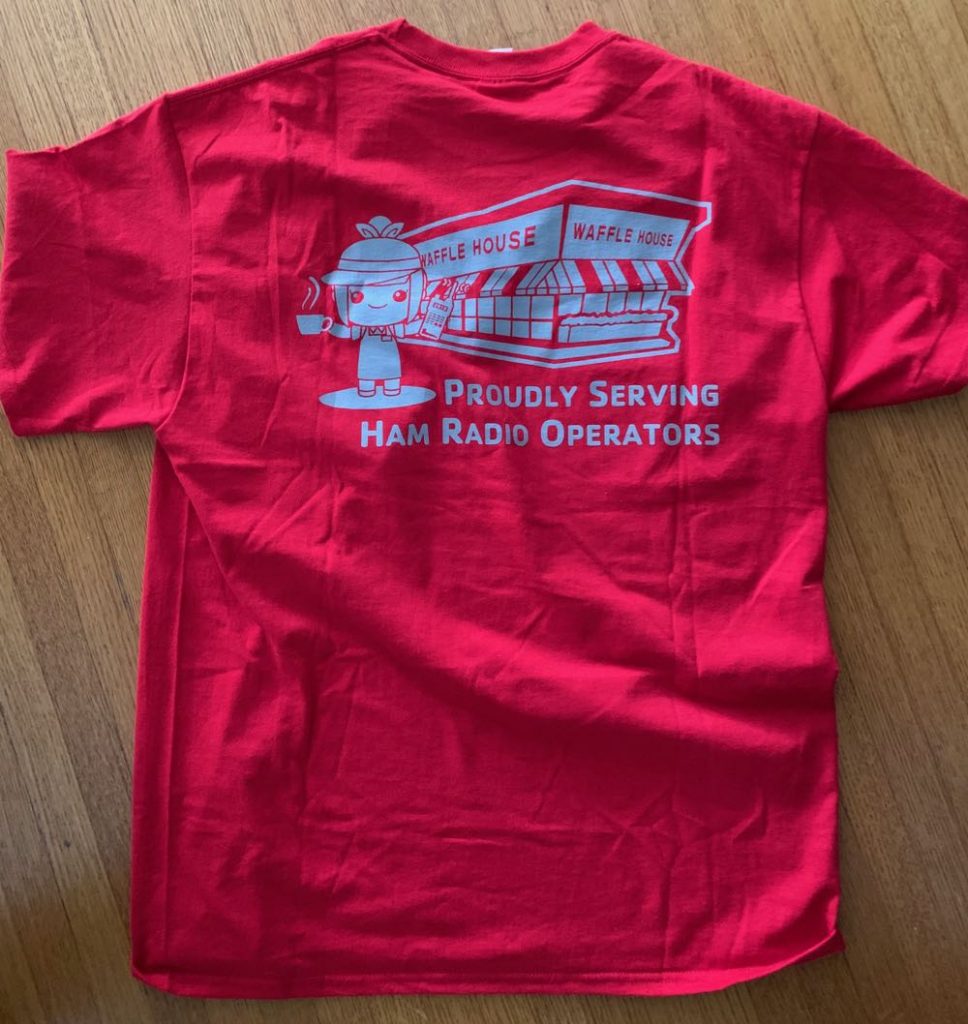 Waffle House Tee: “Proudly Serving Ham Radio Operators” | The SWLing Post