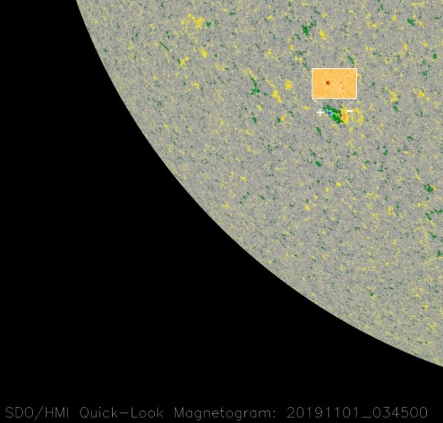One sunspot into Solar Cycle 25 | The SWLing Post