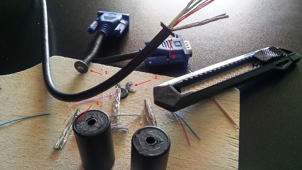 More about hacking VGA cables to make binocular ferrite cores | The ...