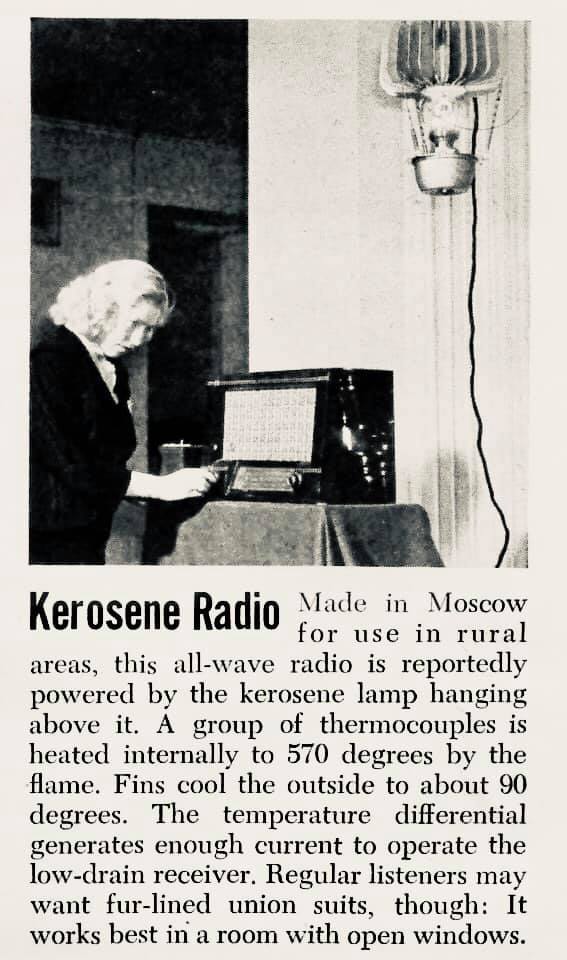 Soviet era Kerosene Lamp Generator gives new meaning to “Let’s fire up ...