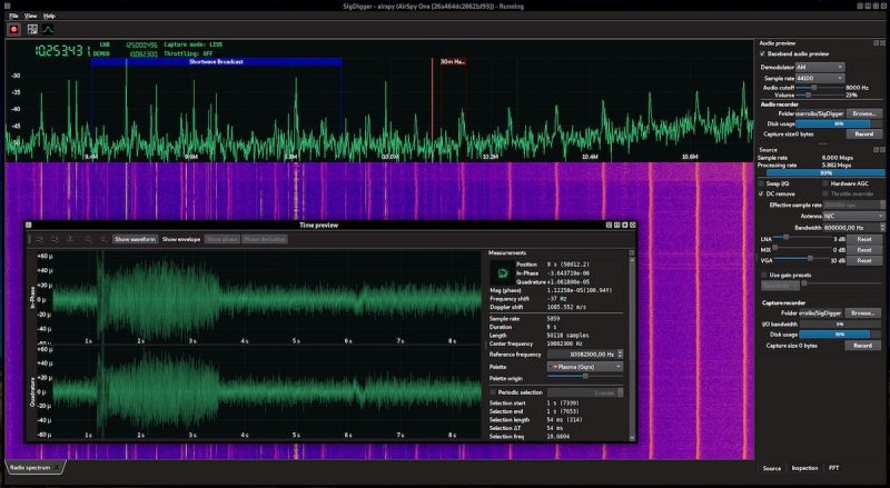 SigDigger: A free digital signal analyzer app for MacOS & Linux from EA1IYR | The SWLing Post