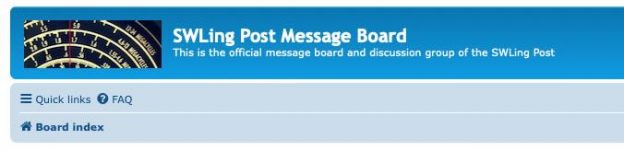 Introducing the new SWLing Post Message Board! | The SWLing Post