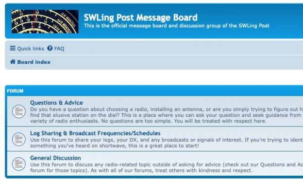 Introducing the new SWLing Post Message Board! | The SWLing Post
