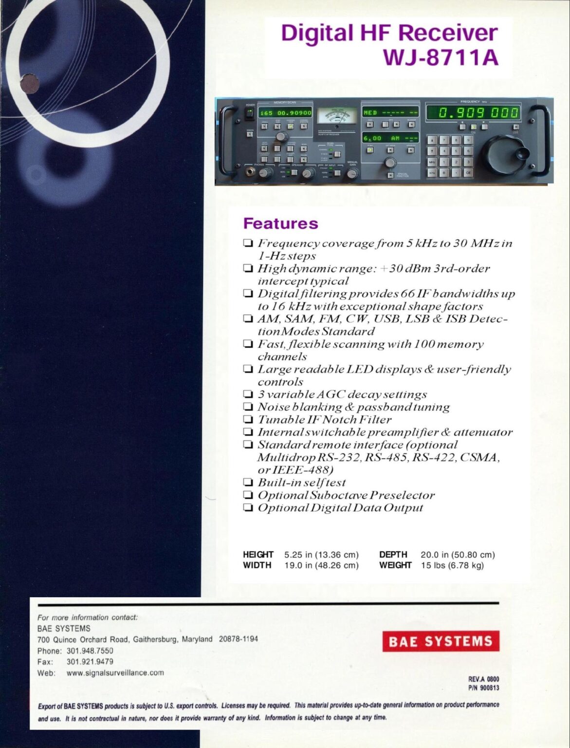 Comparing the Watkins-Johnson WJ-8711 & WJ-8712 with TEN-TEC RX-340 ...