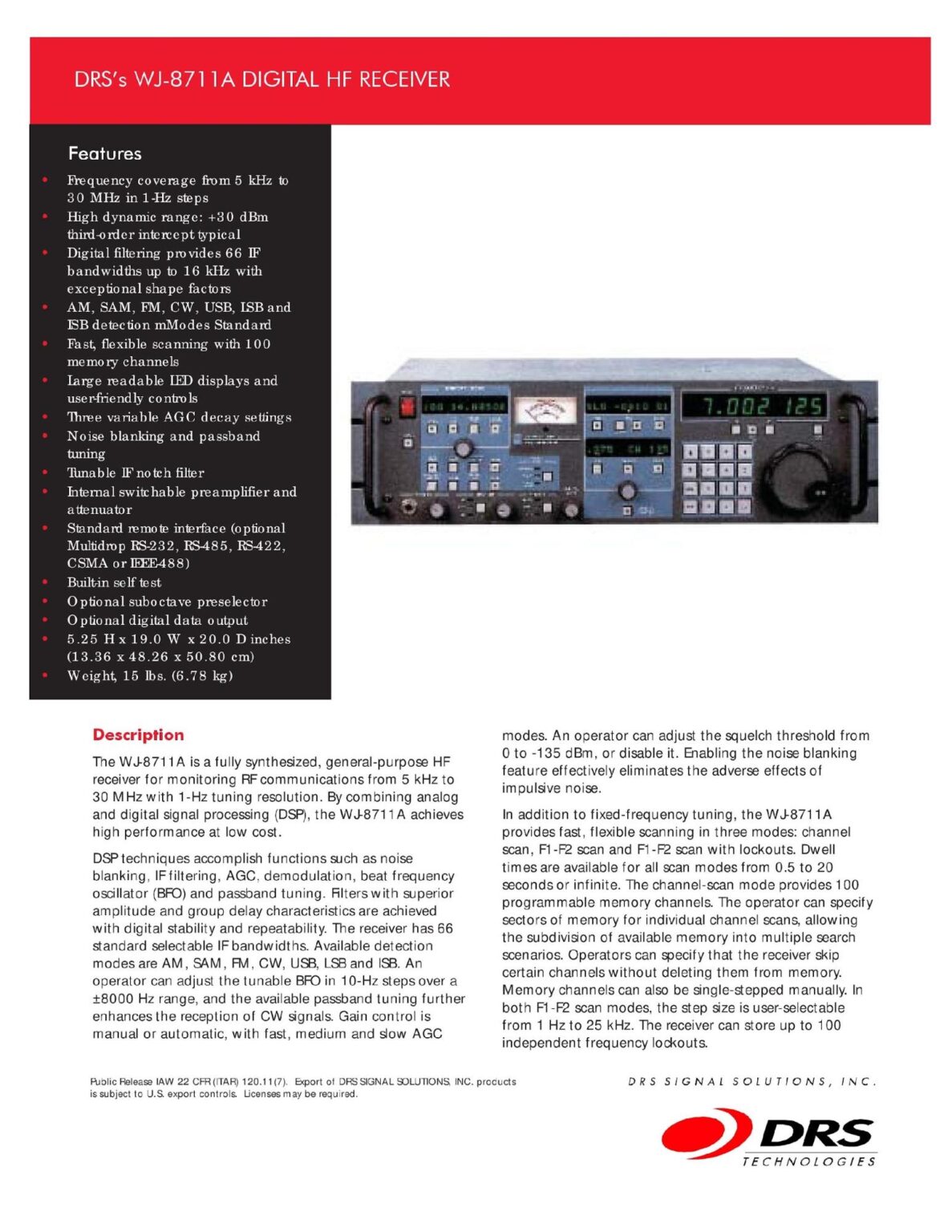 Comparing the Watkins-Johnson WJ-8711 & WJ-8712 with TEN-TEC RX-340 ...