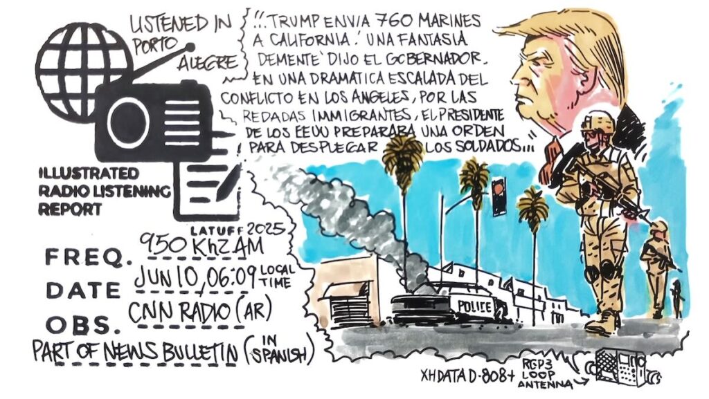 Carlos’ Illustrated Radio Listening Report and Recording of CNN Radio ...