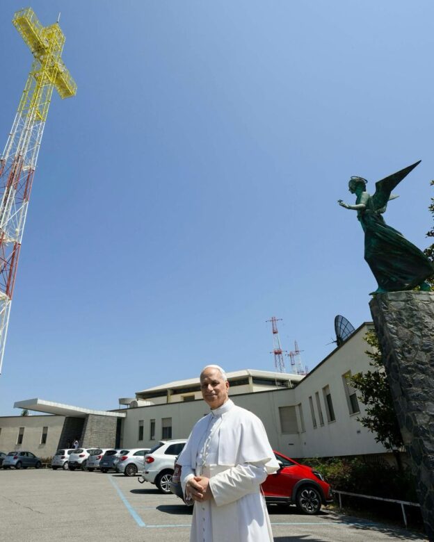Pope Leo XIV Visits Vatican Radio’s Shortwave Center at Santa Maria di ...